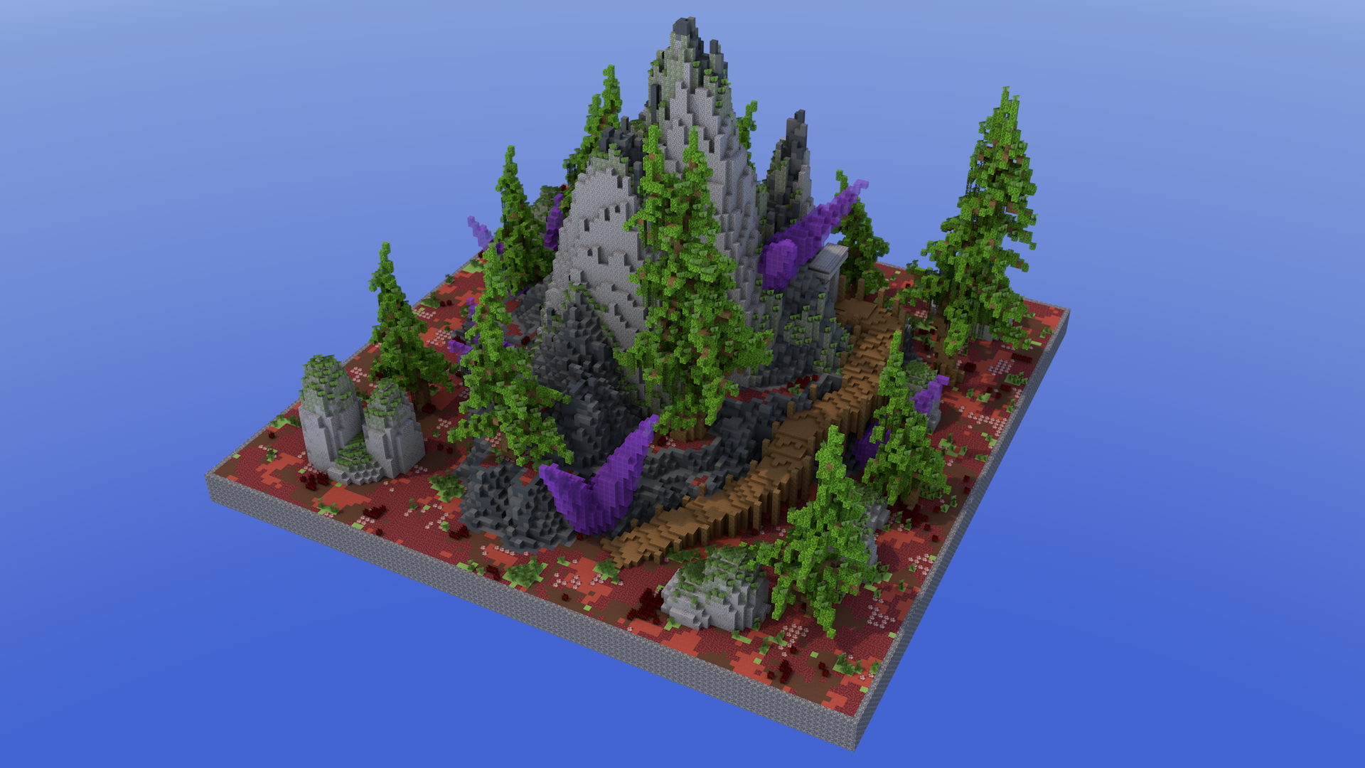 HCF - Crystal Cave Mountain Spawn & Road | BuiltByBit