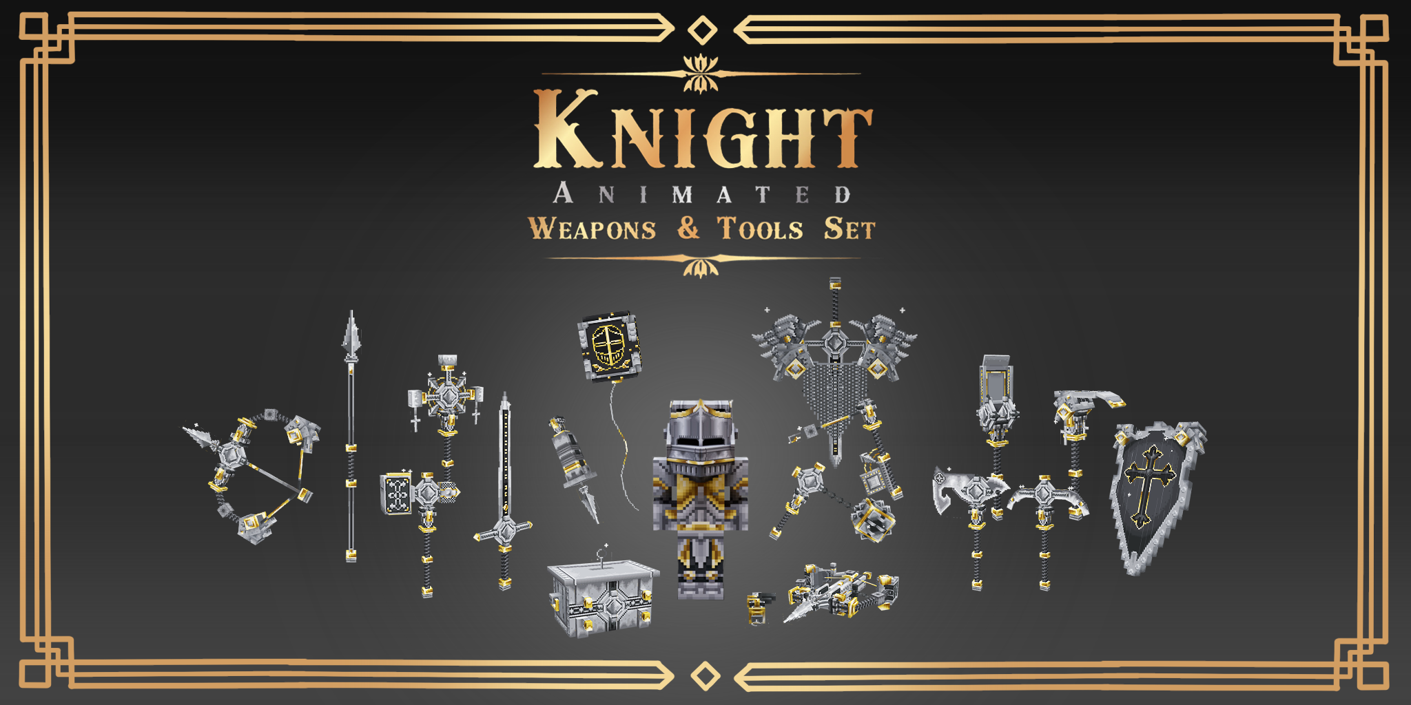 Knight Animated Weapon Set Volume 1 | BuiltByBit