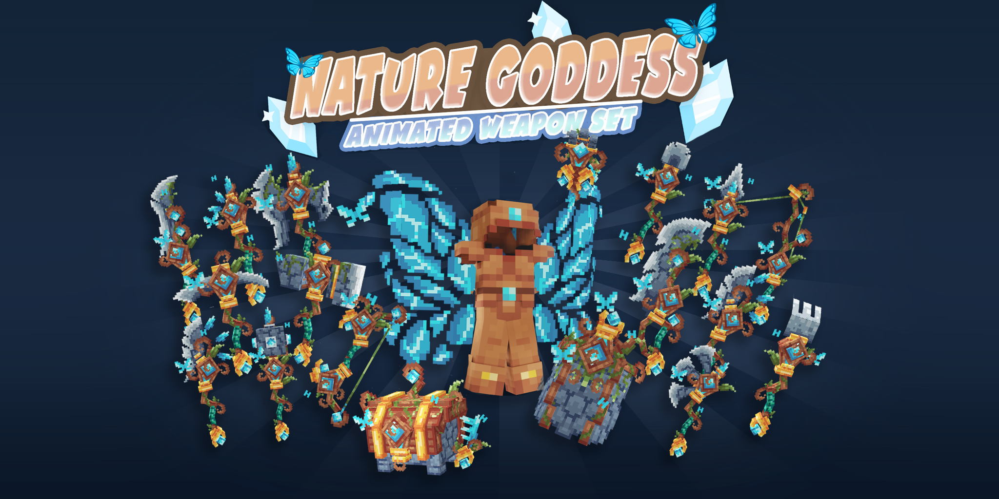 Nature Goddess Animated Weapon Set | BuiltByBit