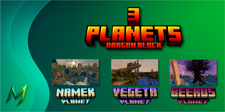 Planets Pack | 3 Dragon Block Planets | BuiltByBit