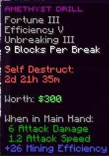 Amethyst Drill | BuiltByBit