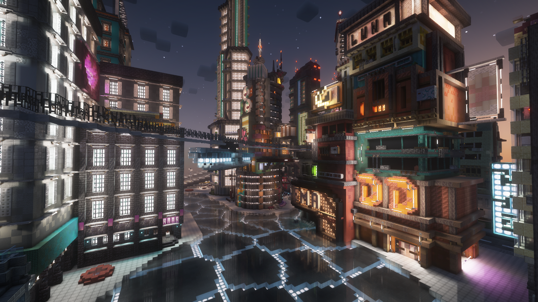 CYBERPUNK Themed Hub & Lobby | BuiltByBit