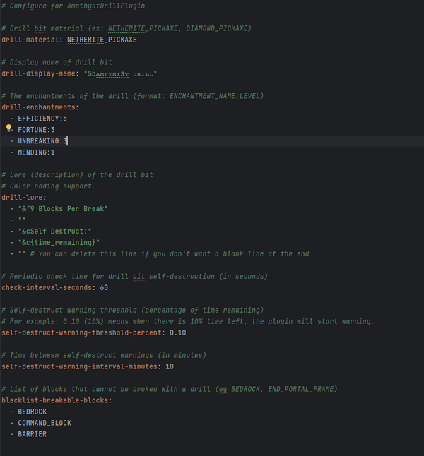 Amethyst Drill | BuiltByBit
