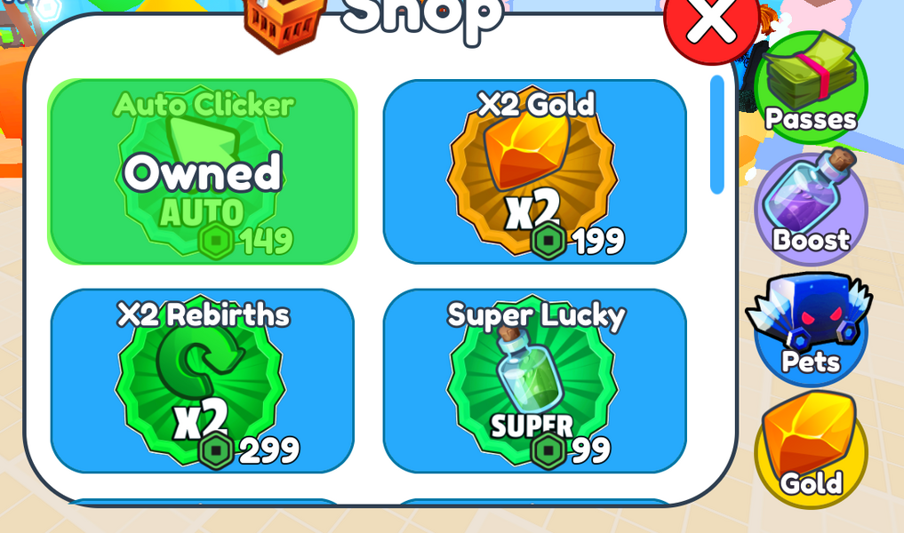 Gold Clicking Simulator | BuiltByBit