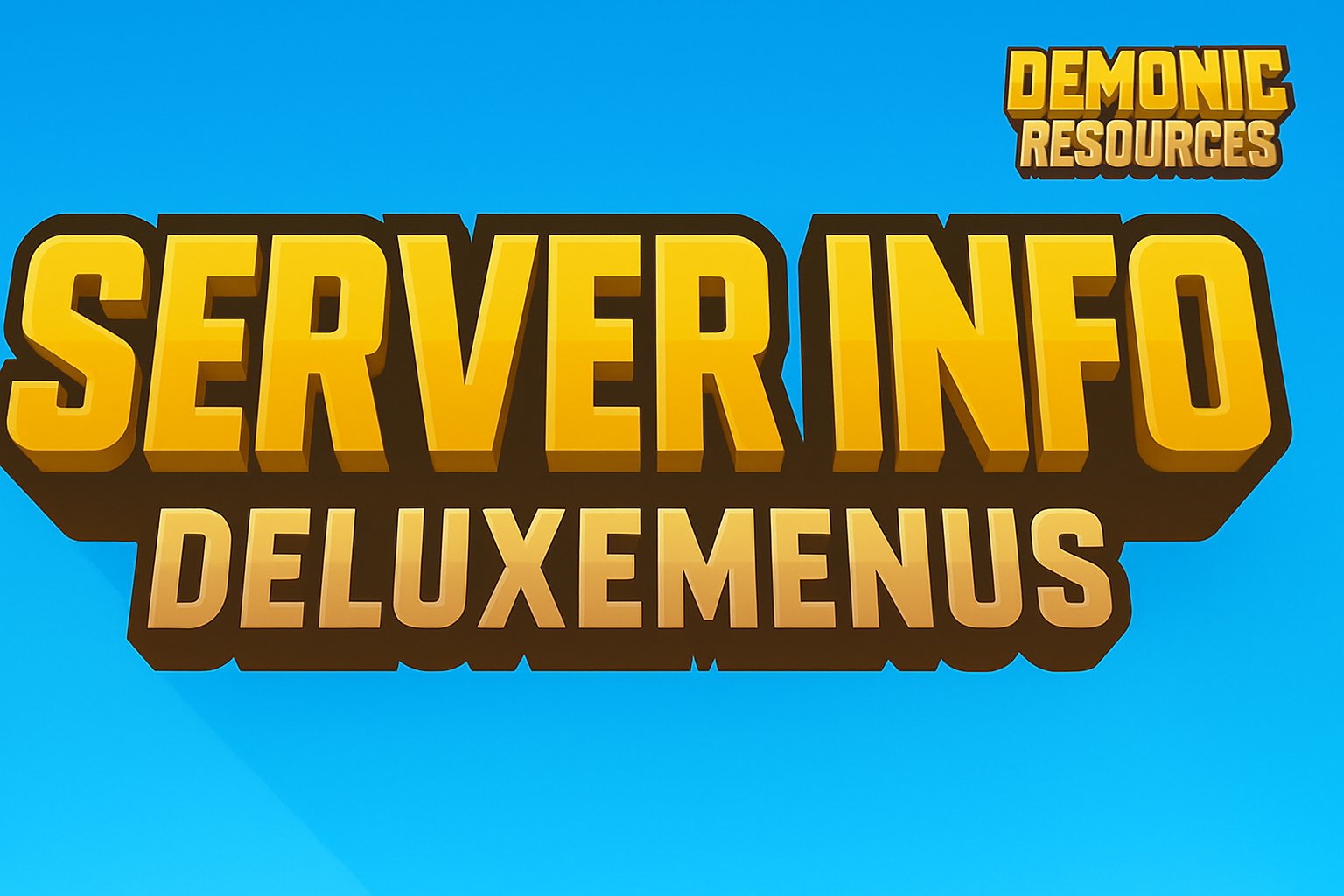 Server Info menu for deluxemenus | BuiltByBit
