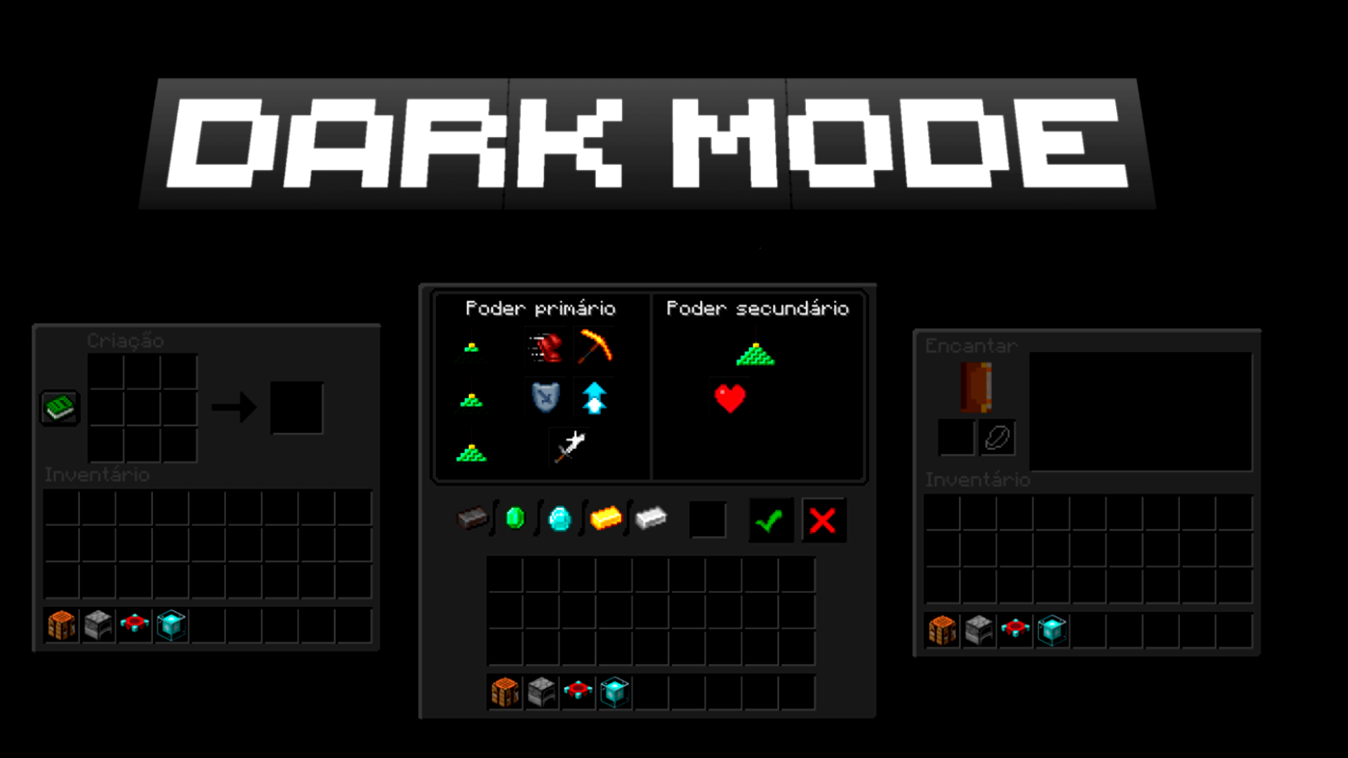 Dark GUI - Texture Pack | BuiltByBit