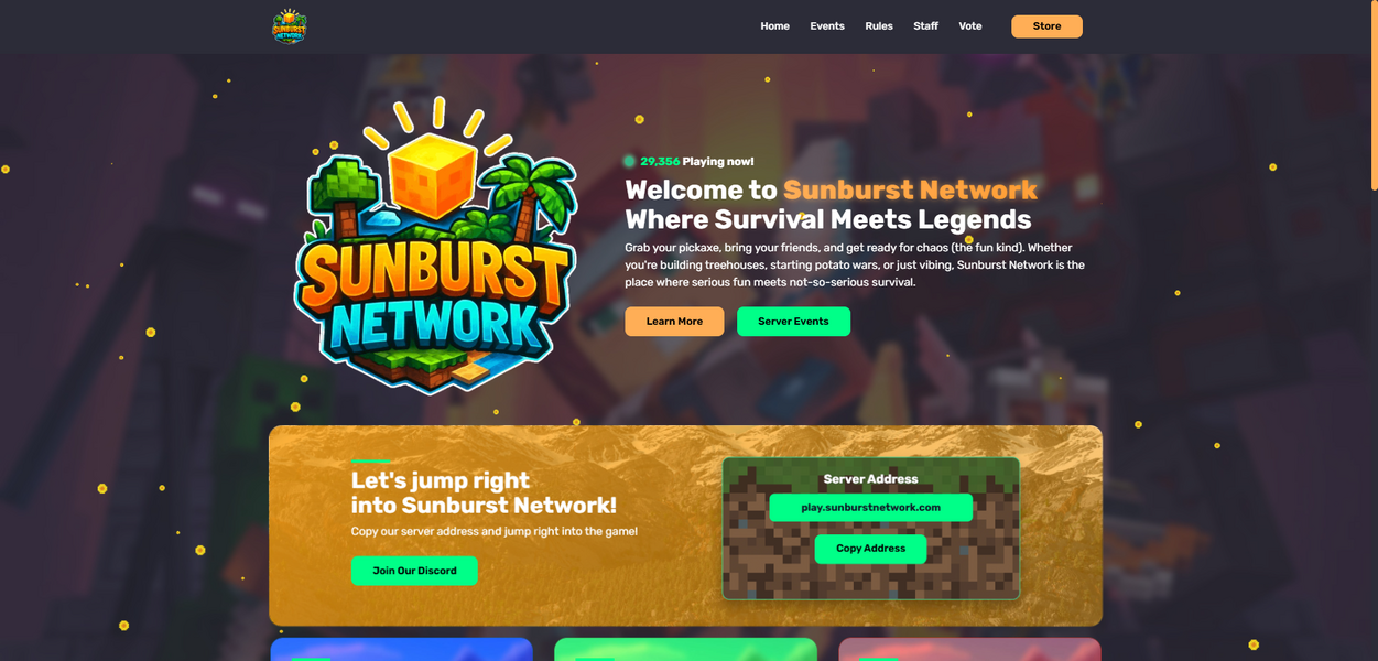 Minecraft Landing Page | BuiltByBit