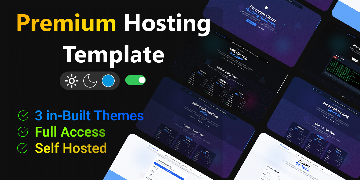 Premium Hosting Template | BuiltByBit