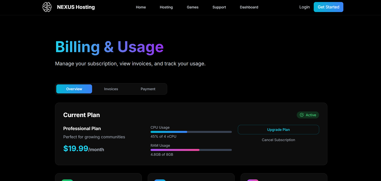 NEXUS Hosting Template | BuiltByBit