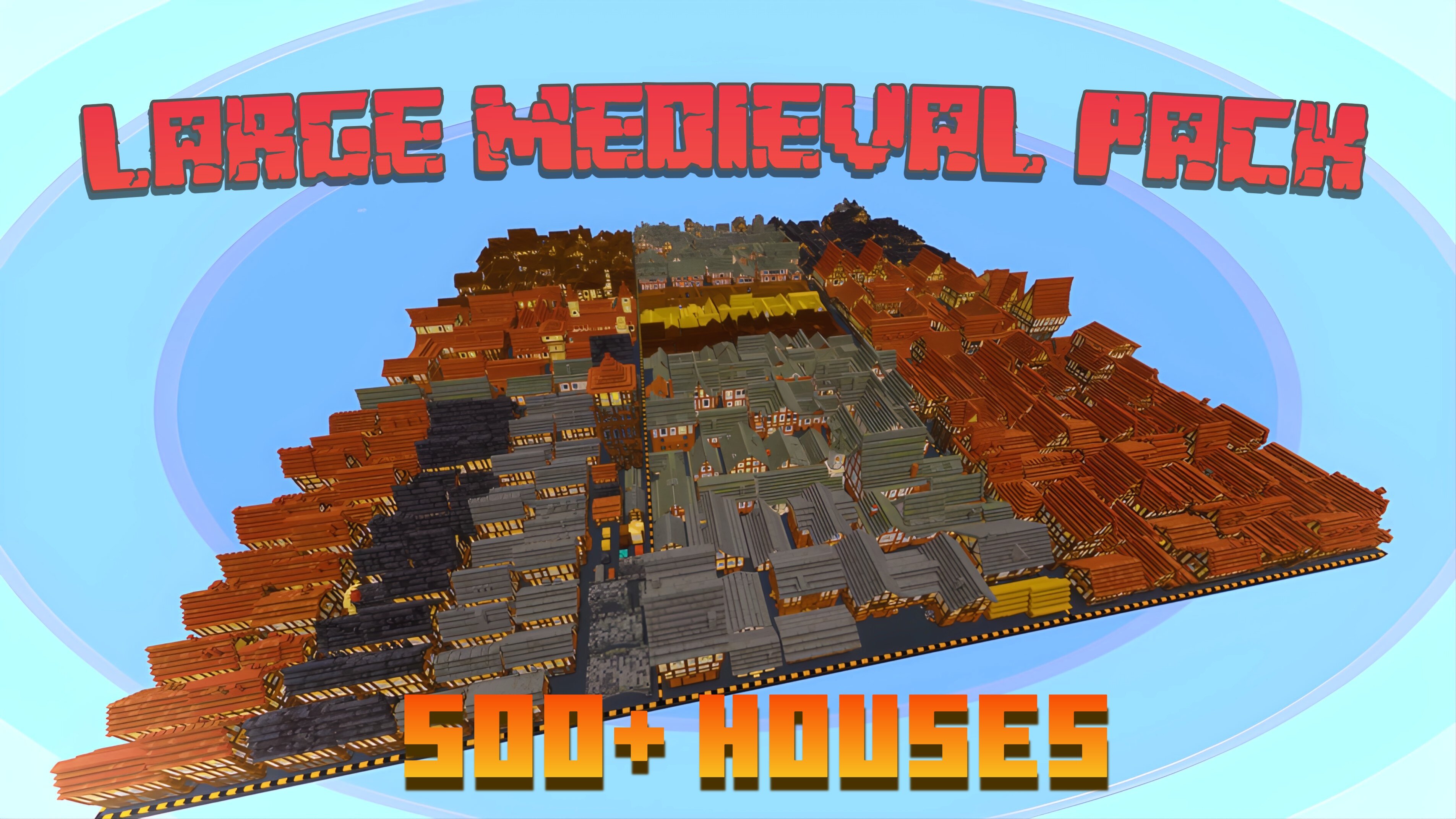 HUGE PACK | 500+ Medieval houses | BuiltByBit