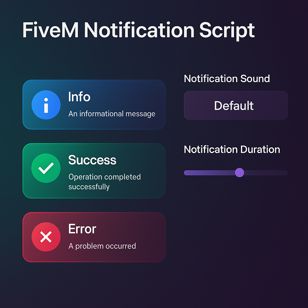 Agency-Notify A QB/ESX Notification | BuiltByBit