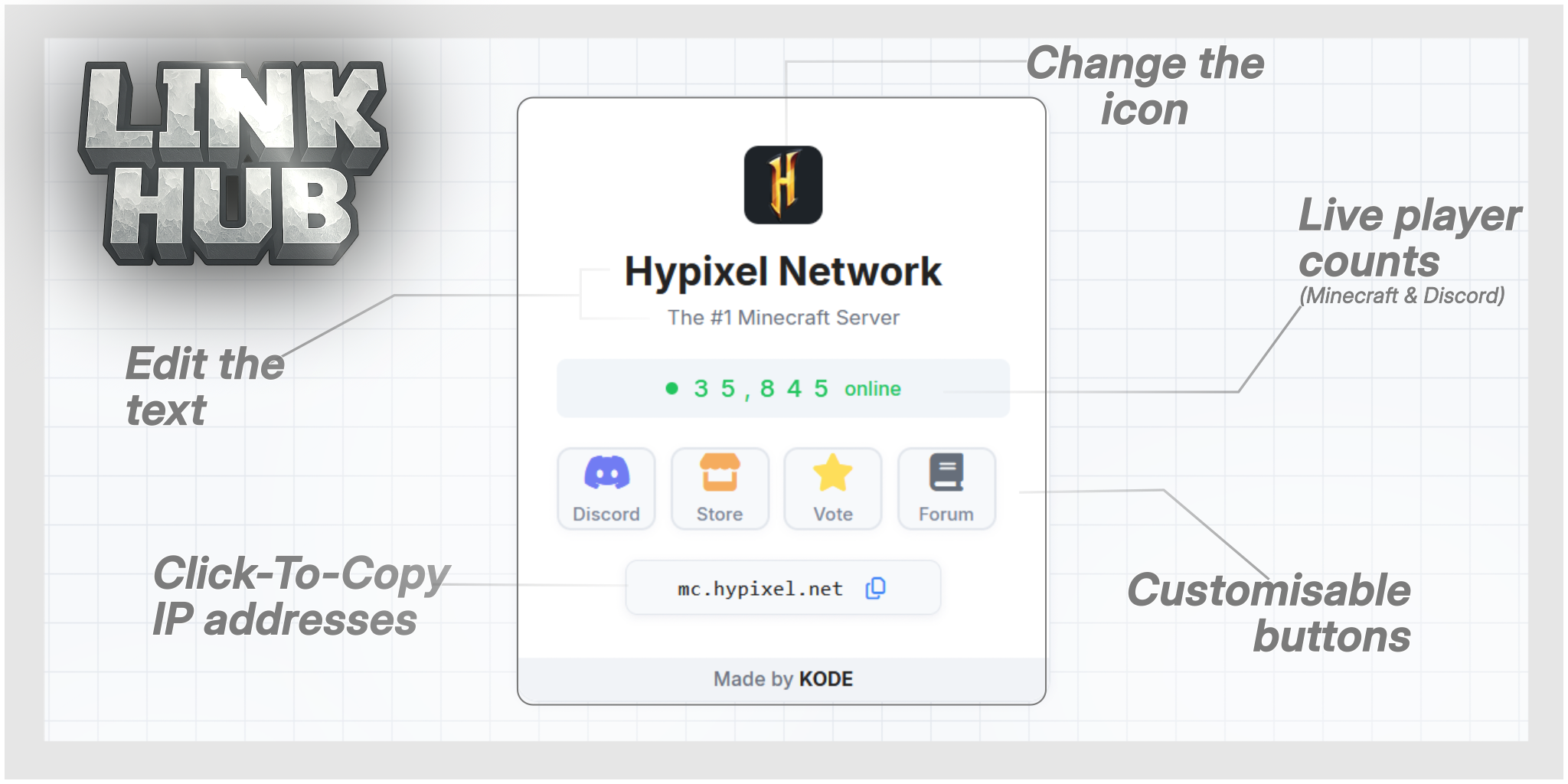 LinkHub | Smart Page for Servers & Teams | BuiltByBit