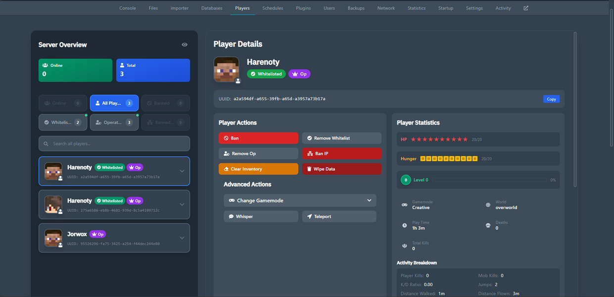 Player Manager | BuiltByBit