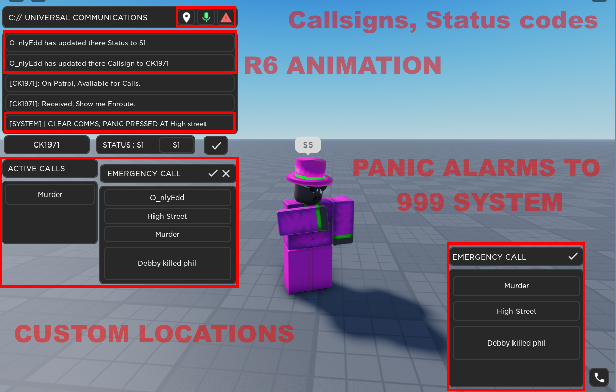 SCRIPTED Radio & 999 System V3 TextC | BuiltByBit