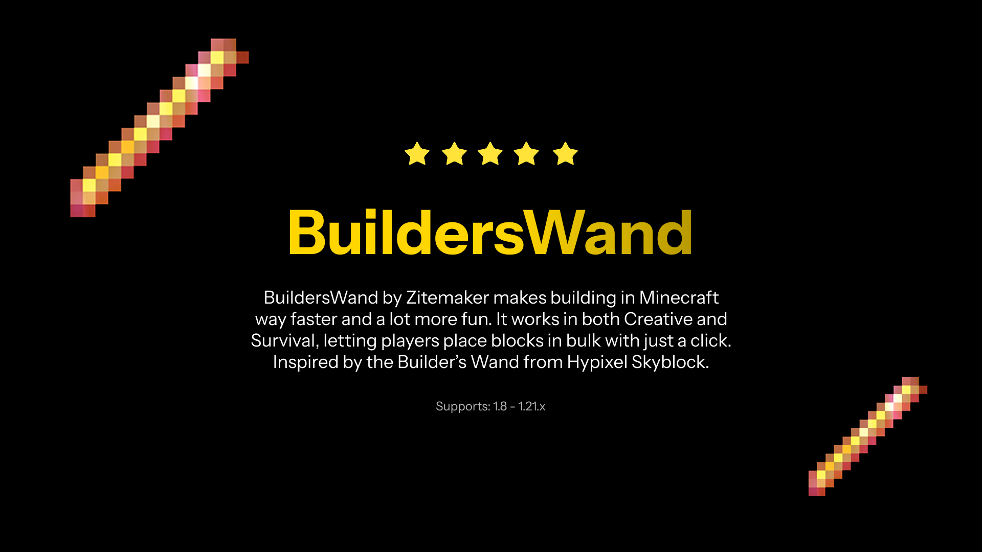 BuildersWand - More efficient building | BuiltByBit
