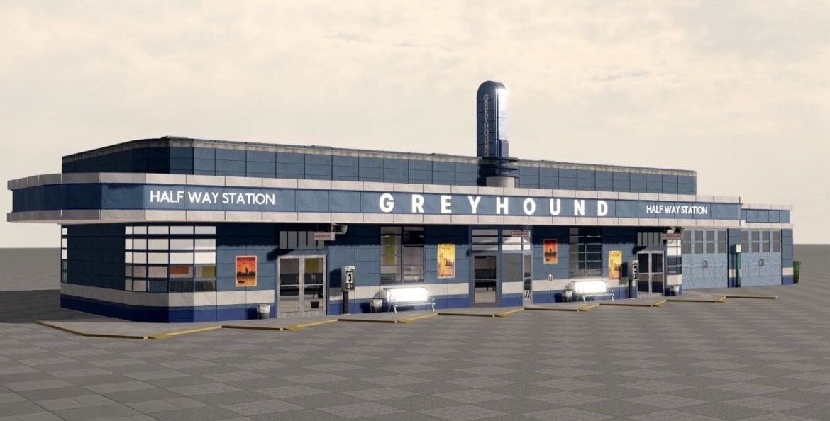 Greyhound Bus Station | BuiltByBit
