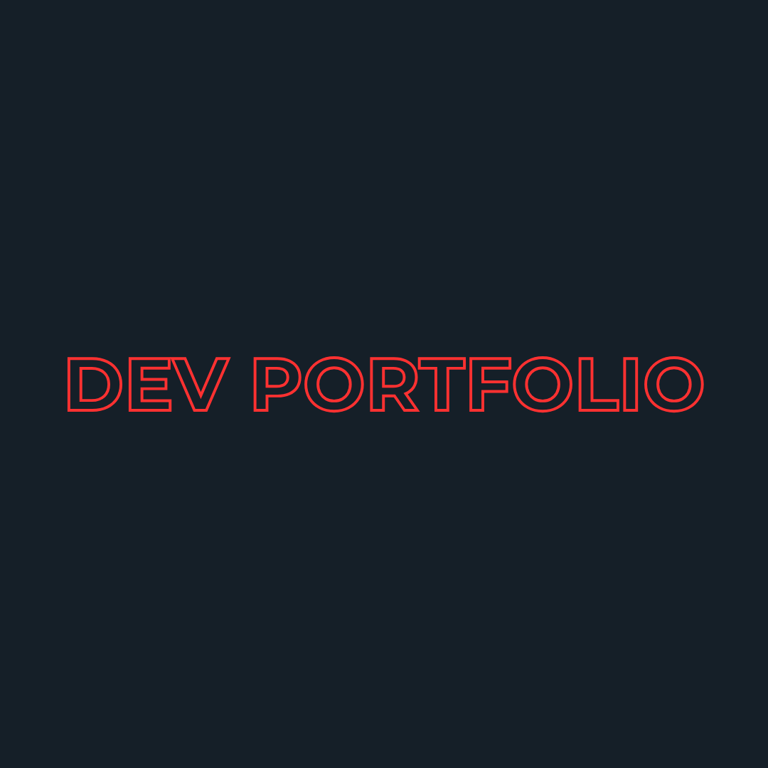Clean Dark & Red Standalone Portfolio | BuiltByBit