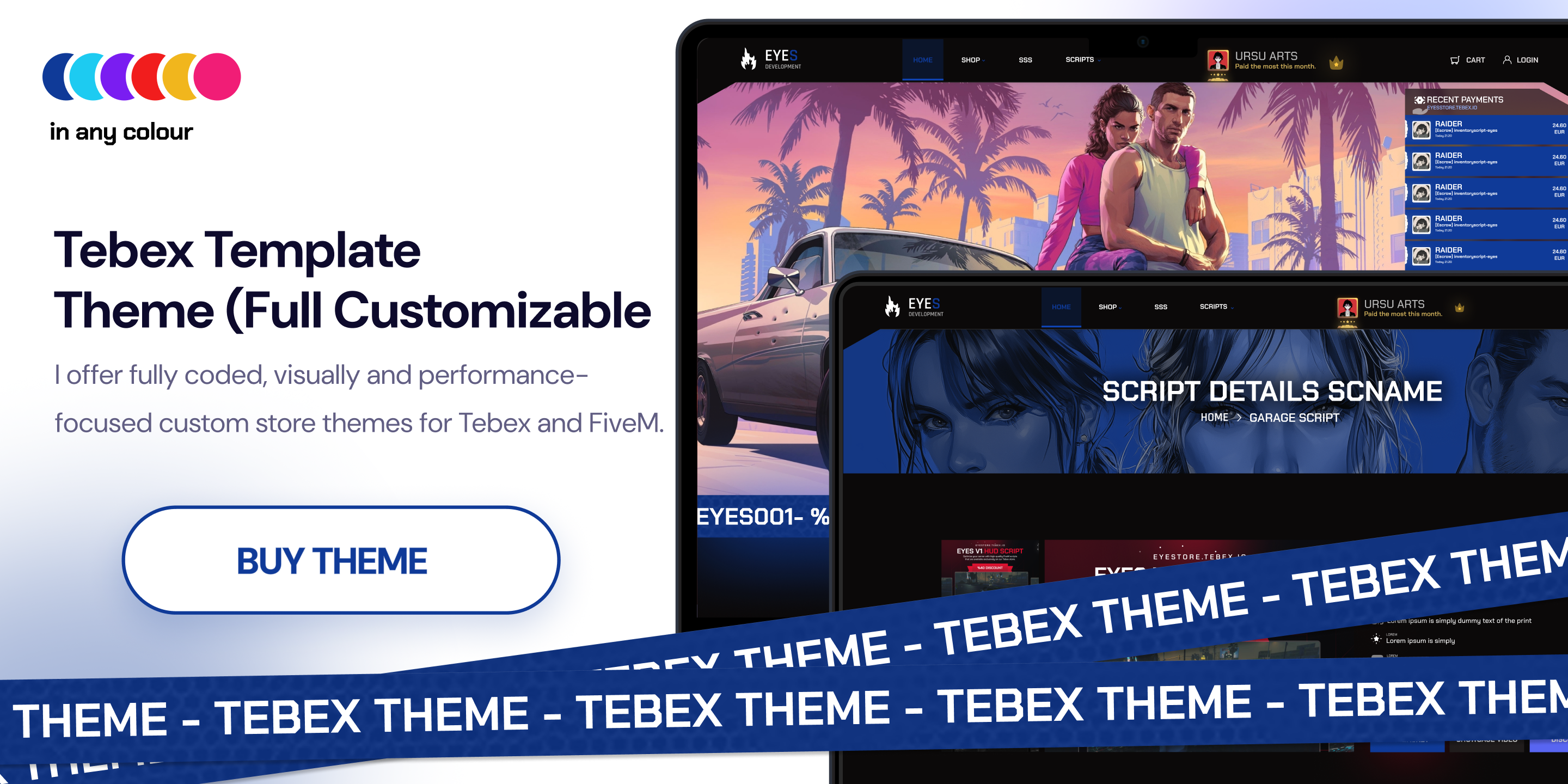 Unique - Tebex Theme Template | BuiltByBit