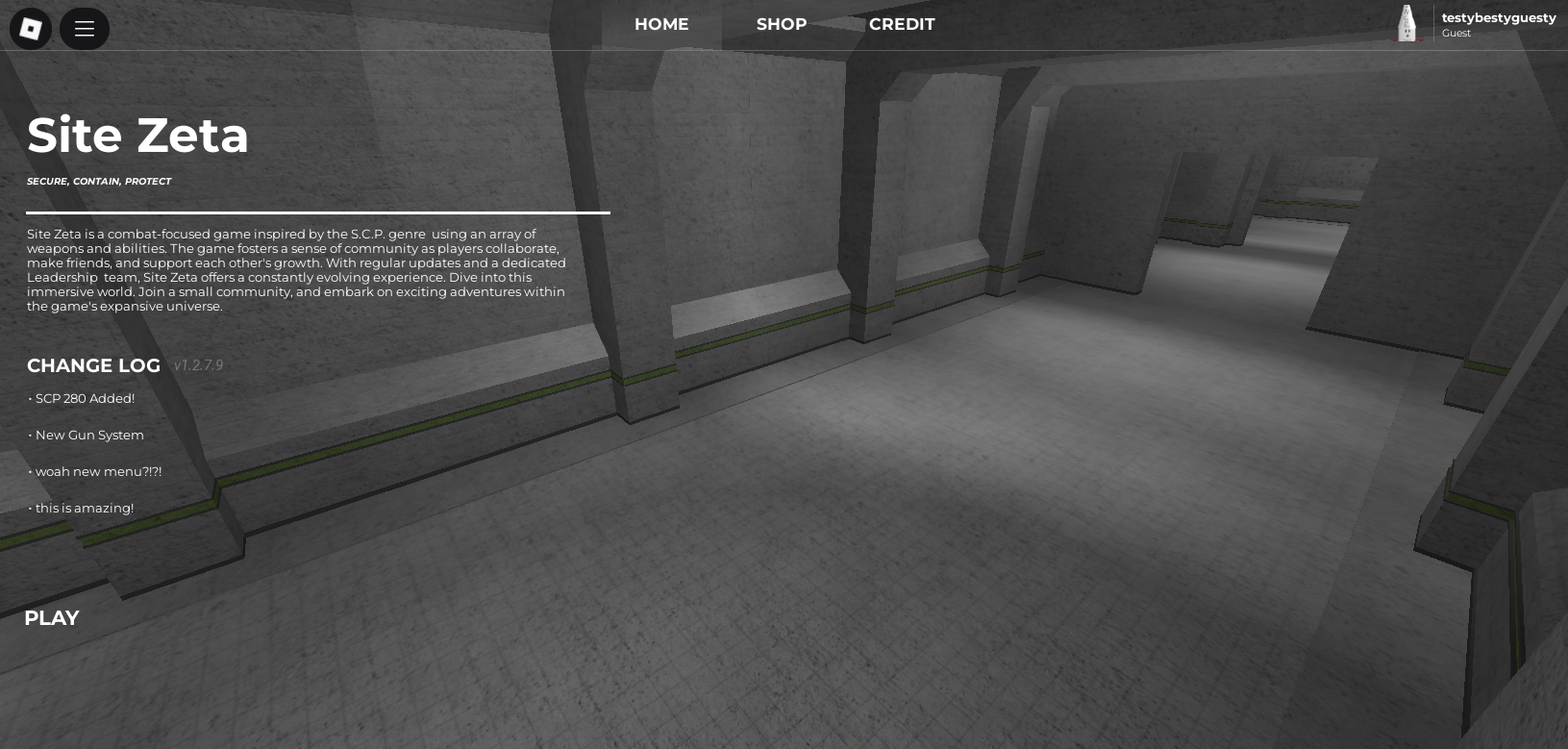 SCPF Main Menu V1 | BuiltByBit