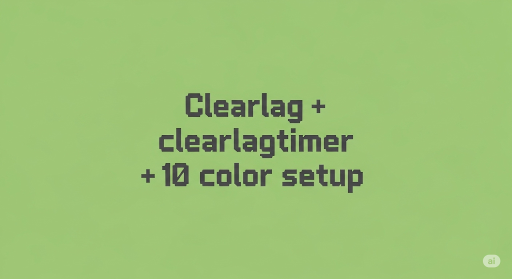 ClearLag Ultimate setup + 10 color + Clt | BuiltByBit