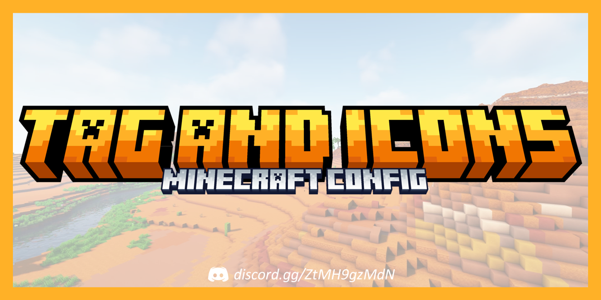 TAGS & ICONS | Minecraft Config | BuiltByBit