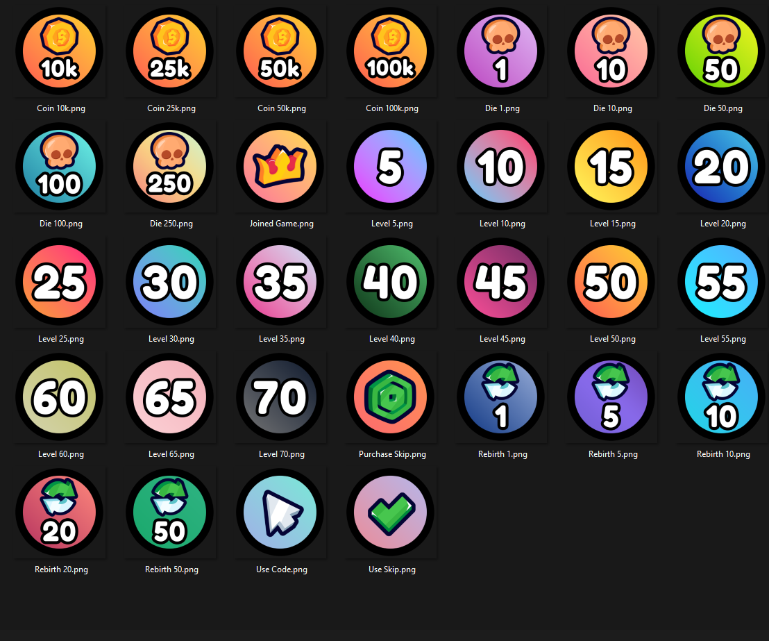 Roblox Badge Icon Pack | BuiltByBit