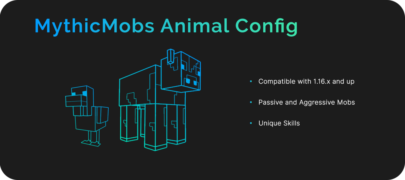 MythicMobs Animal Pack | BuiltByBit (MC-Market)