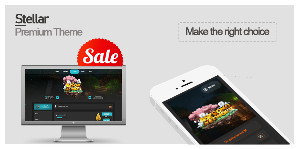 Stellar - Tebex/Buycraft Theme | BuiltByBit (MC-Market)