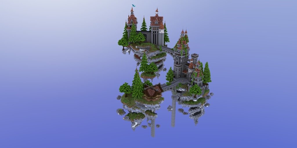 Hub - Spiral Castle Floating Islands | BuiltByBit