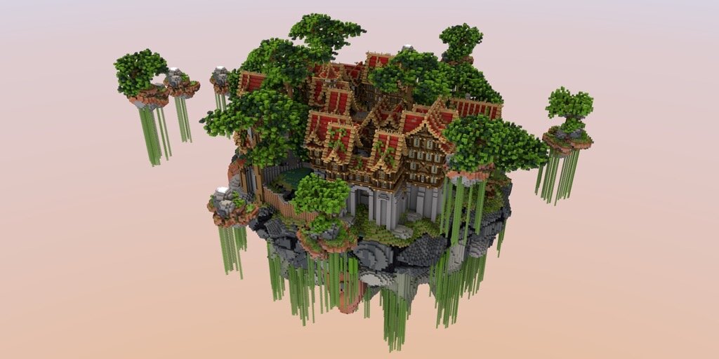 Ruby Village Floating Hub | 1.8+ | BuiltByBit