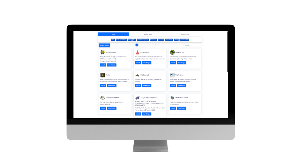 Plugins Module Minecraft for Pterodactyl | BuiltByBit (MC-Market)