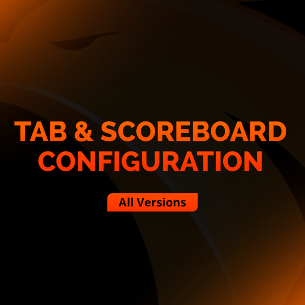 ︱HQ ︱TAB & SCOREBOARD CONFIGURATION︱1.7 - 1.18.2 ︱ 5 SERVER TYPE ︱ 16 ...