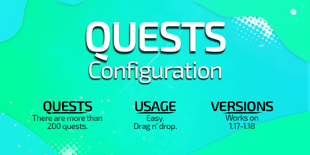 QUESTS CONFIGURATION | 418 QUESTS | BuiltByBit (MC-Market)