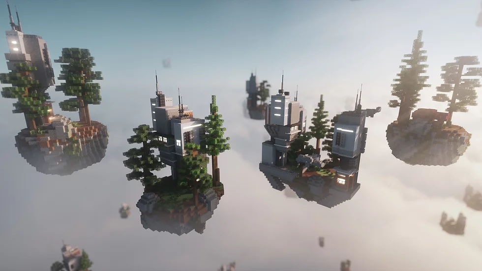 4 SciFi Skyblock Islands | BuiltByBit